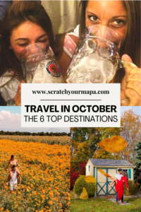 The 6 Best Places to Travel in October - Scratch your mapa