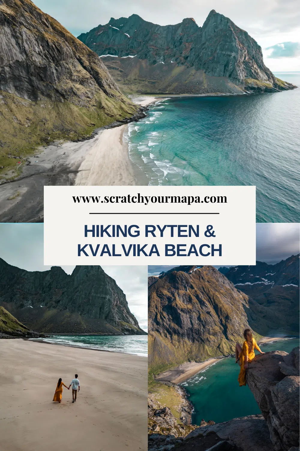 A Complete Guide for Hiking Ryten & Kvalvika Beach - Scratch your mapa