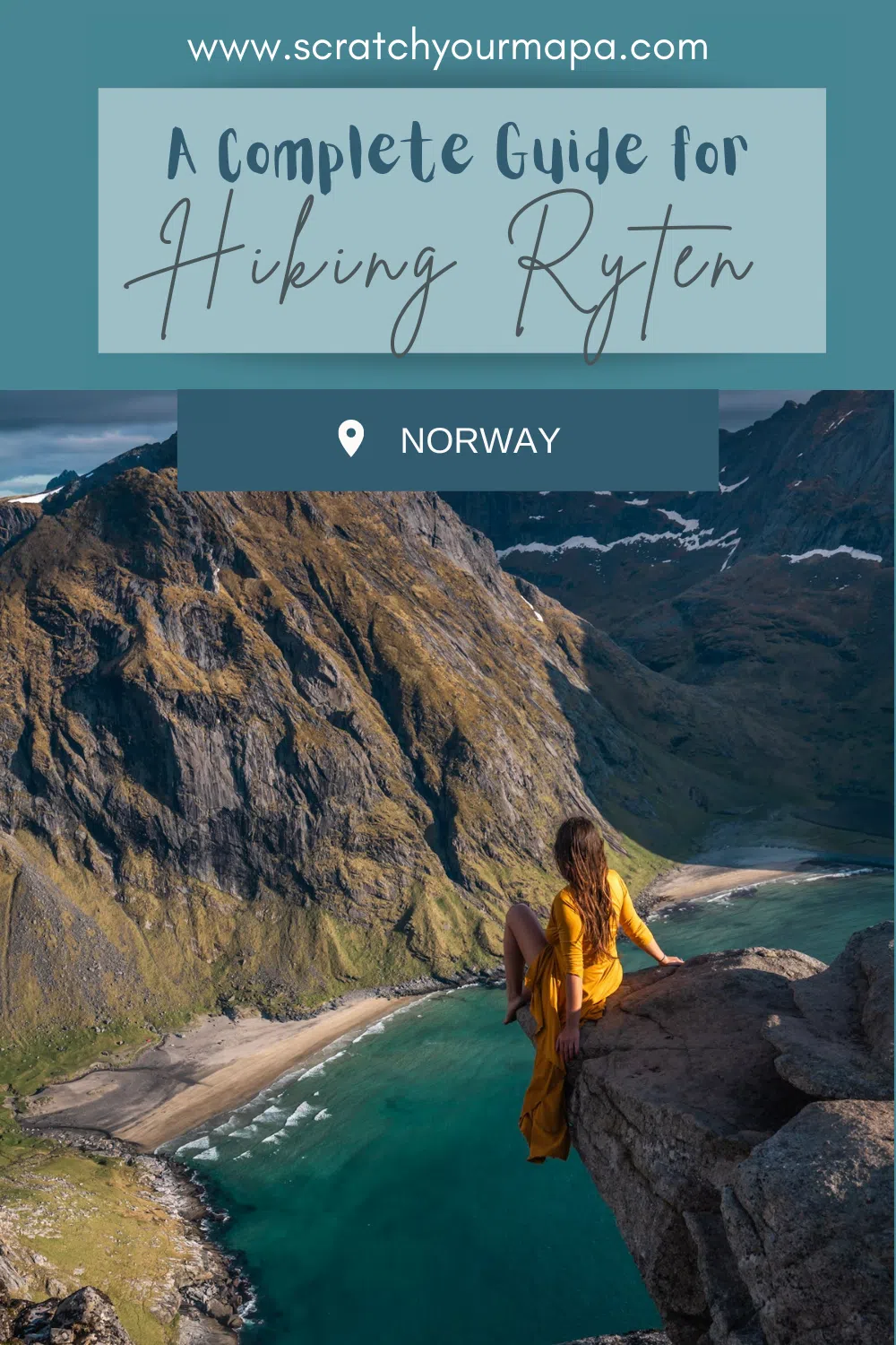 A Complete Guide for Hiking Ryten & Kvalvika Beach - Scratch your mapa