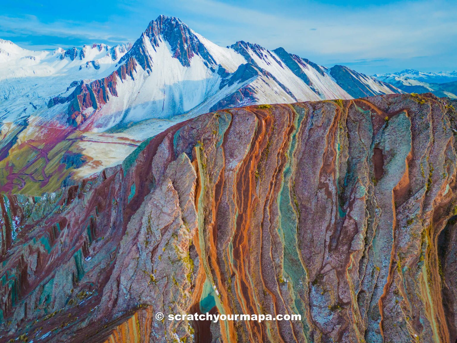 Discover Pallay Punchu: Peru's Hidden Rainbow Mountain - Scratch your mapa
