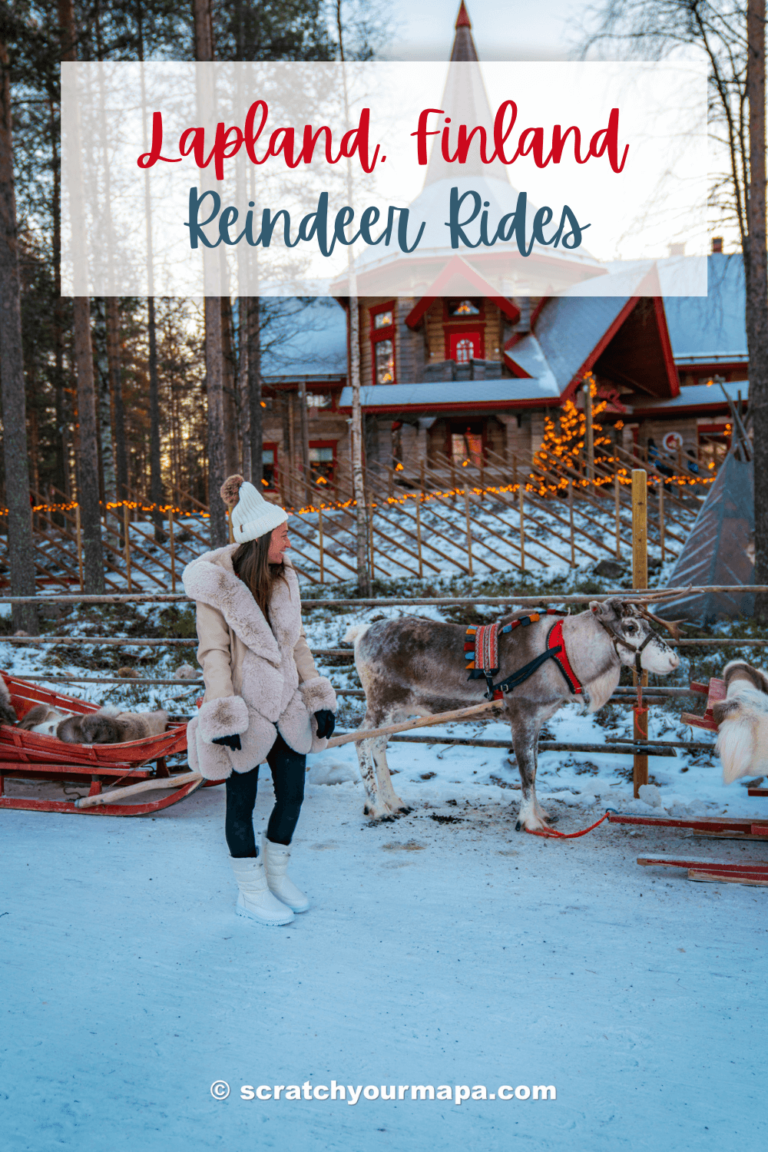 Reindeer Ride Experience in Rovaniemi | Scratch your mapa