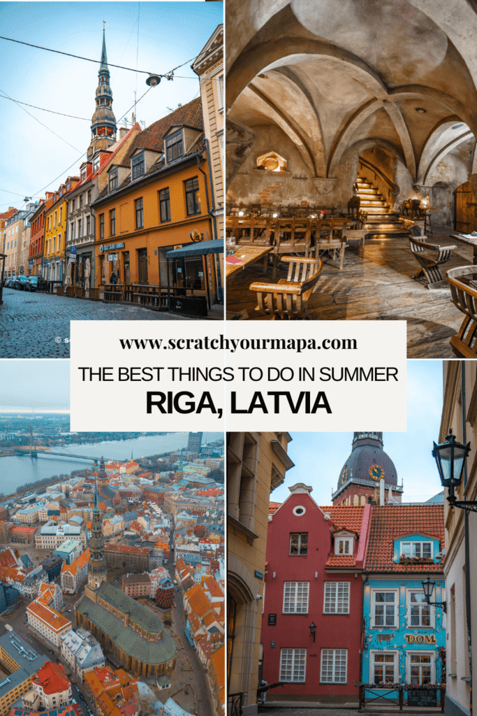 25 Ways to Enjoy Riga in Summer - Scratch your mapa