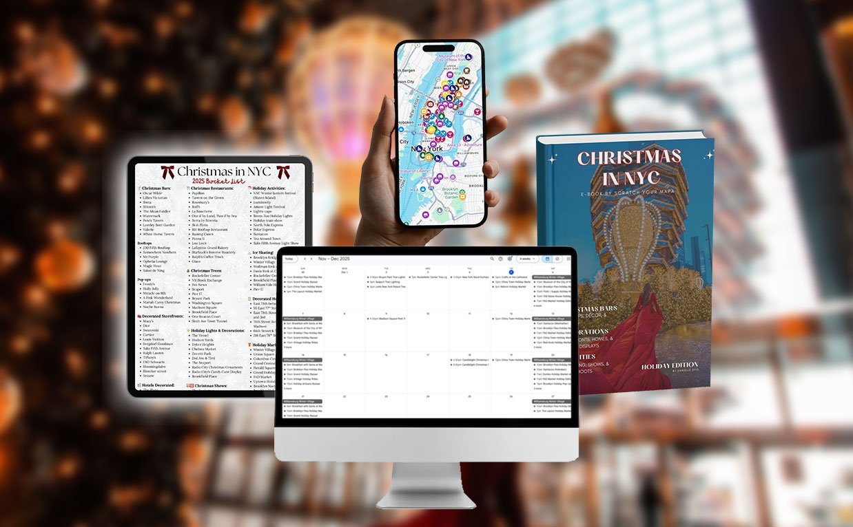 The Ultimate Christmas Bundle For New York City - Scratch your mapa