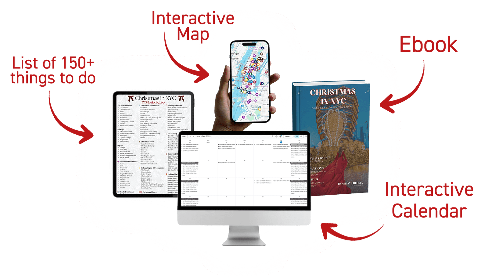 The Ultimate Christmas Bundle For New York City - Scratch your mapa